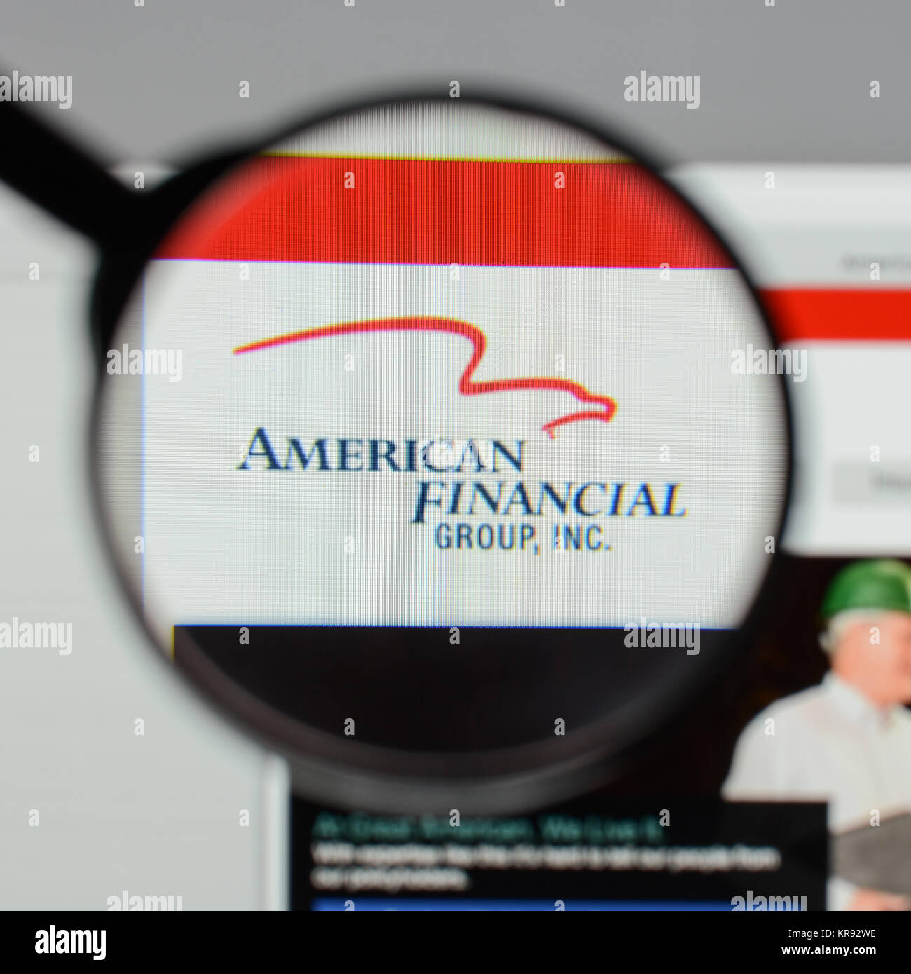 American financial group logo hi-res stock photography and images - Alamy