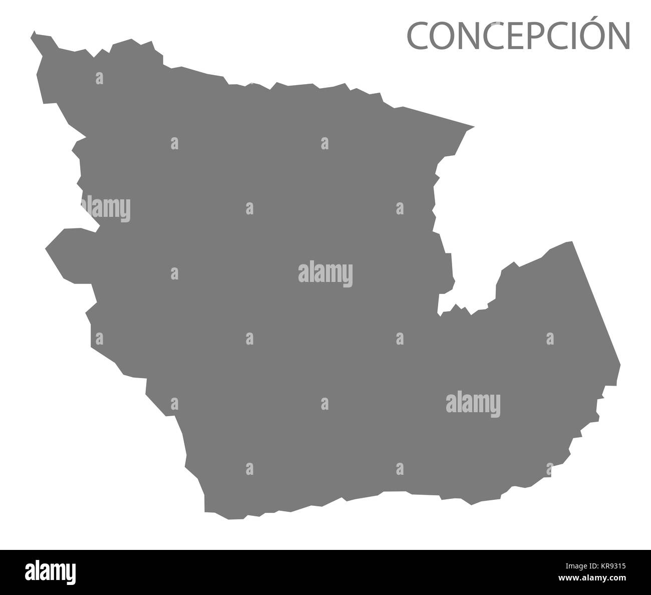 Concepcion Paraguay Map grey Stock Photo - Alamy