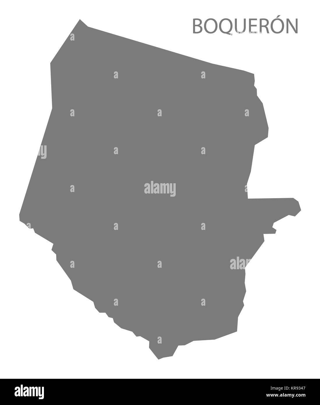 Boqueron Paraguay Map grey Stock Photo - Alamy