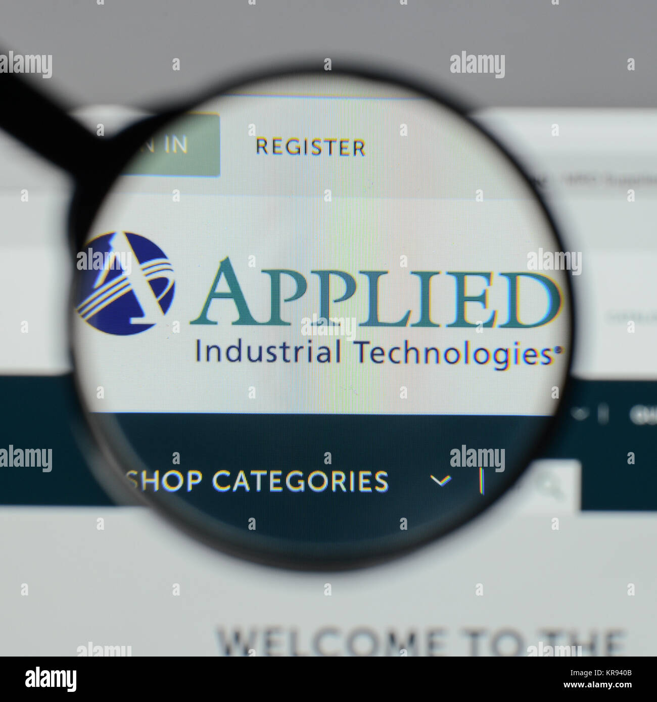 Milan, Italy - August 10, 2017: Applied Industrial Technologies logo on ...