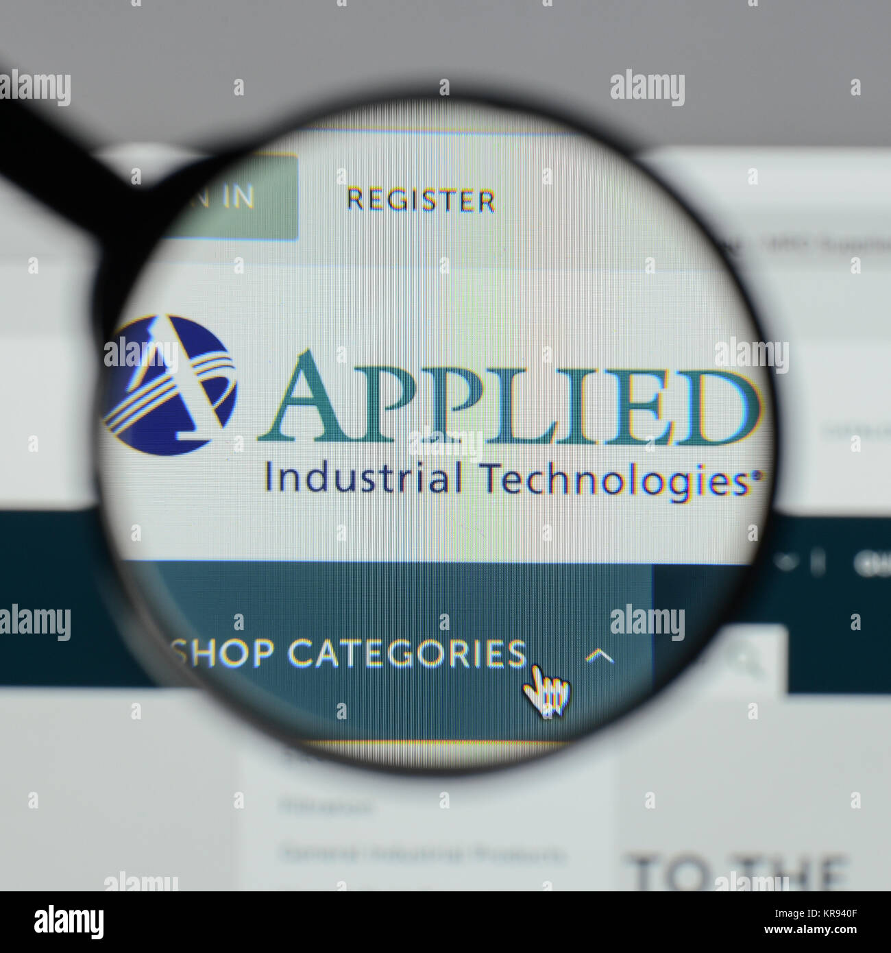 Milan, Italy - August 10, 2017: Applied Industrial Technologies logo on ...