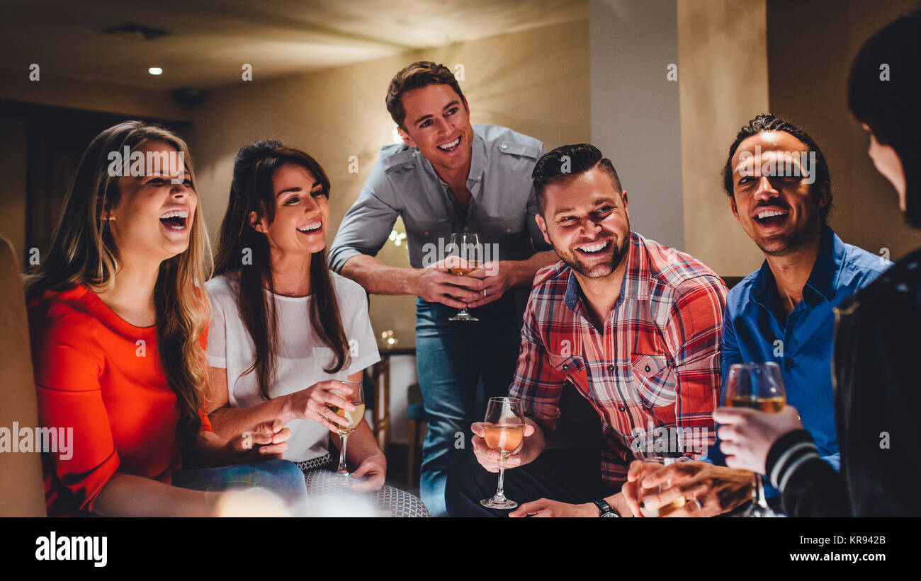 Friends Night Out Stock Photo - Alamy