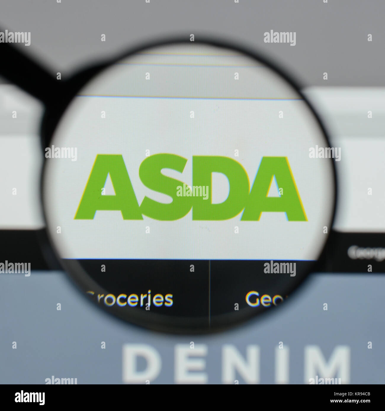 Milan, Italy - August 10, 2017: ASDA logo on the website homepage Stock ...