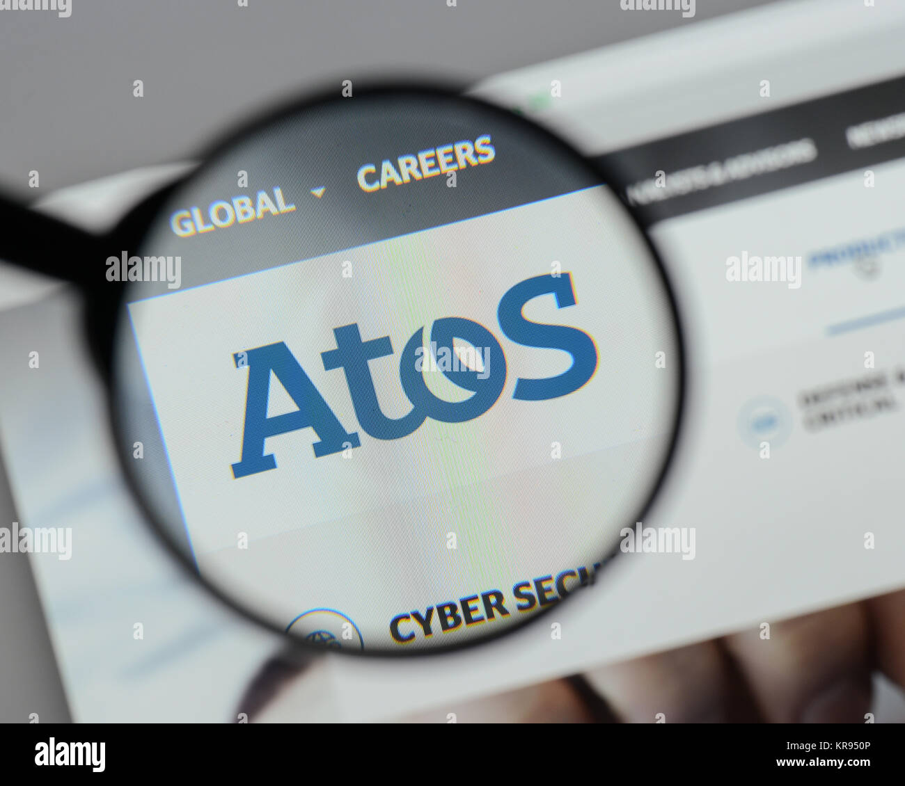 Atos logo hi-res stock photography and images - Alamy