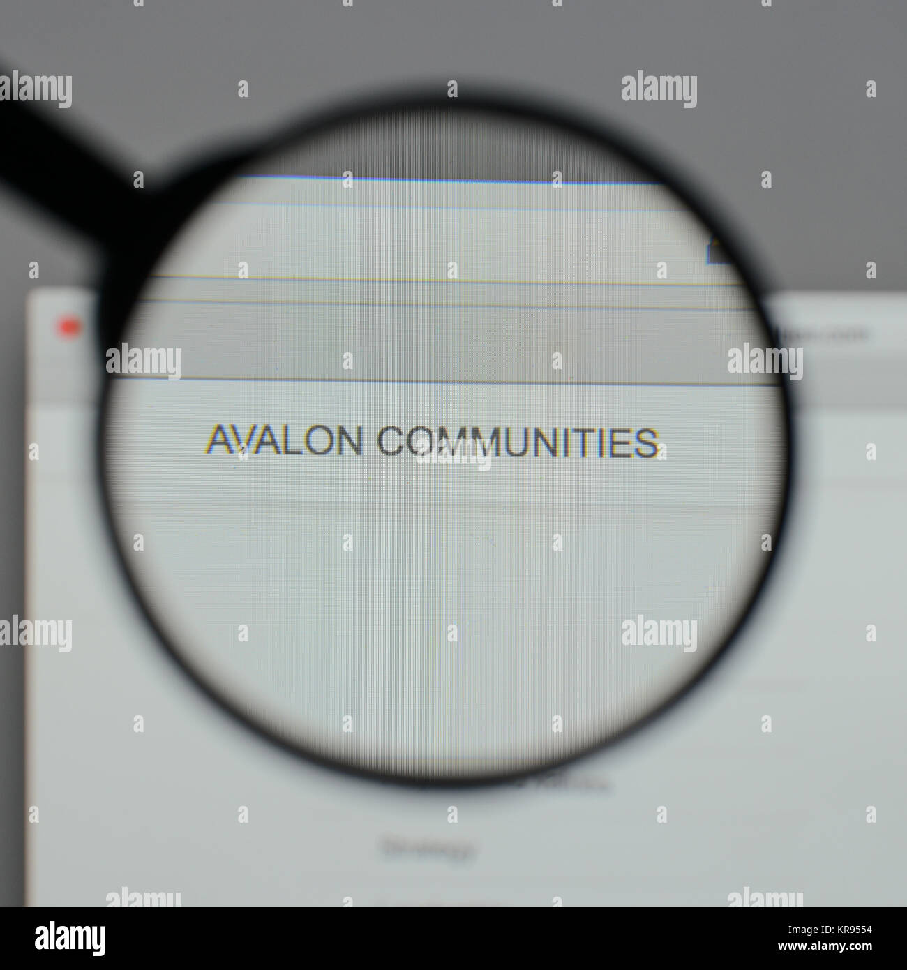 Milan, Italy - August 10, 2017: Avalon Bay Communities logo on the ...