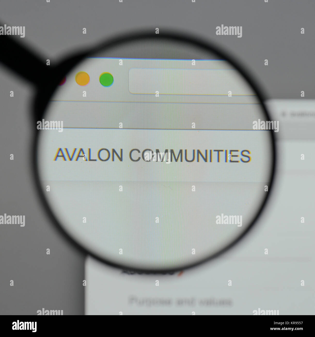 Milan, Italy - August 10, 2017: Avalon Bay Communities logo on the ...