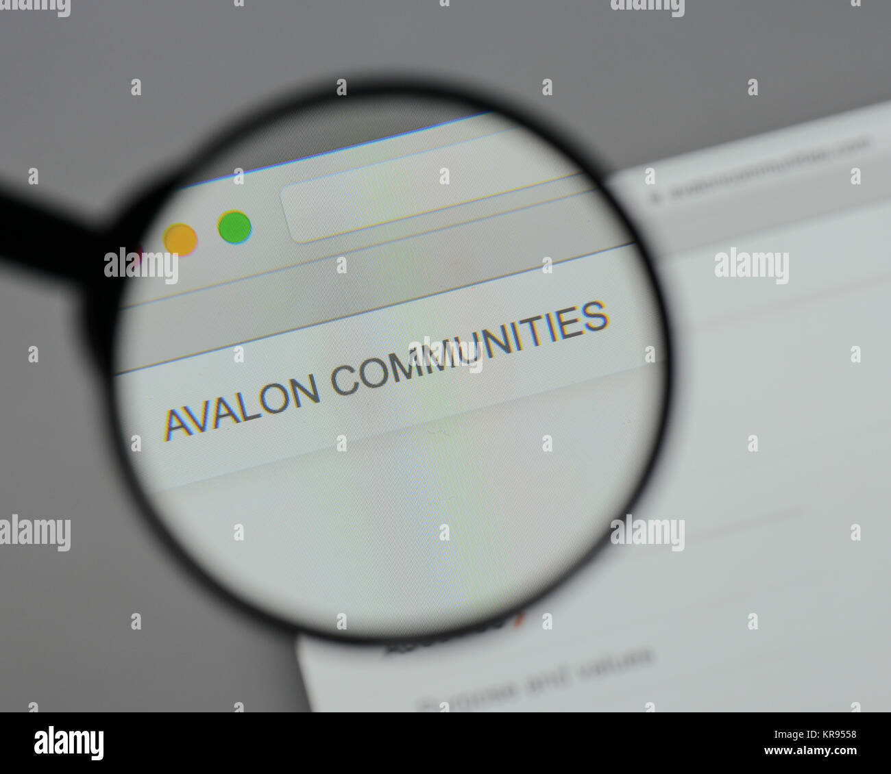 Milan, Italy - August 10, 2017: Avalon Bay Communities logo on the ...