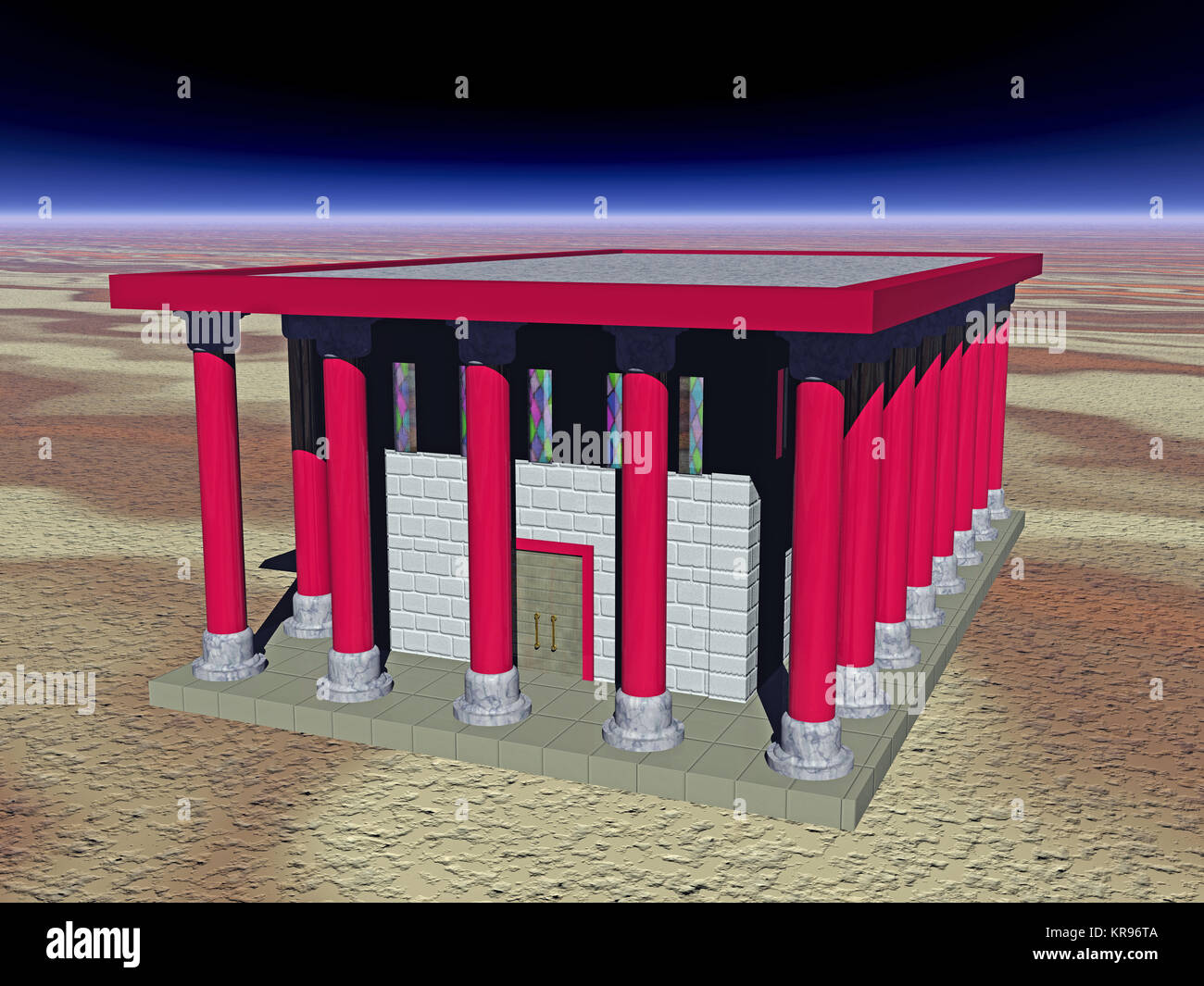 temple in the open field Stock Photo - Alamy