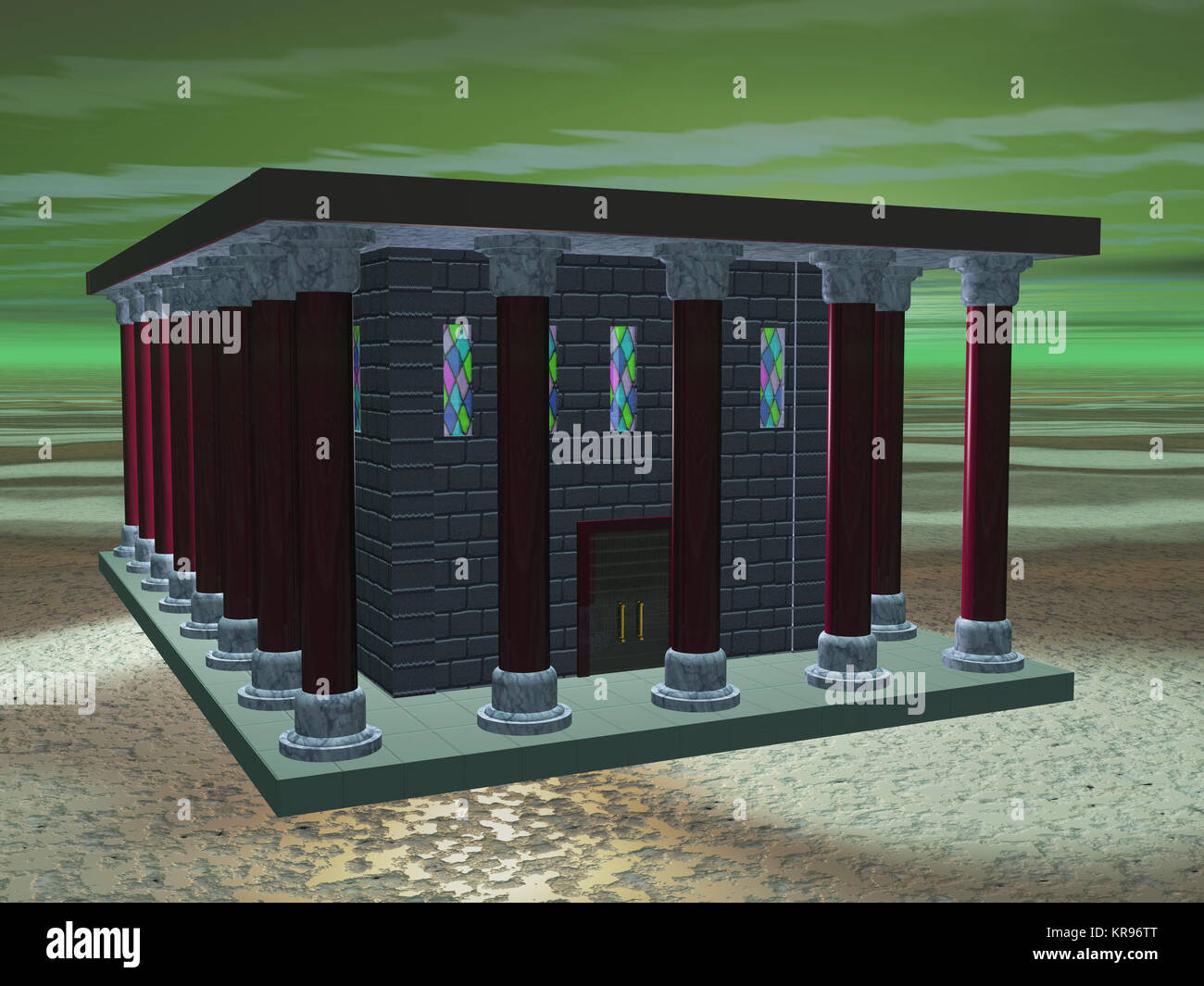 temple in the open field Stock Photo - Alamy