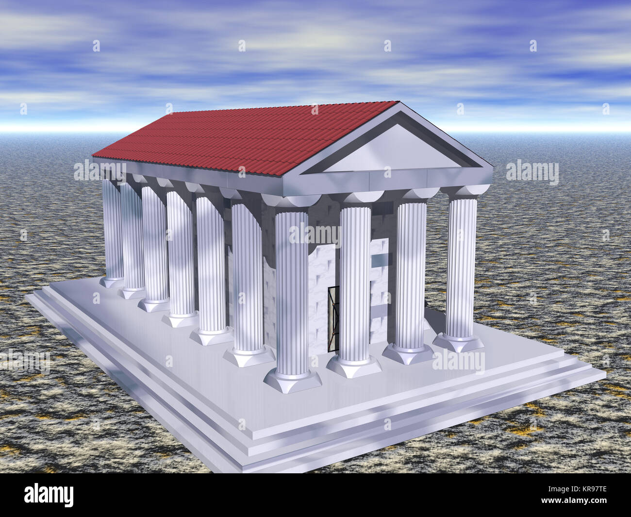 temple in the open field Stock Photo - Alamy