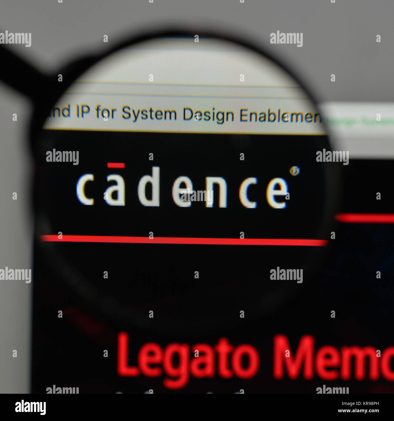 Milan, Italy - August 10, 2017: Cadence Design Systems logo on the ...