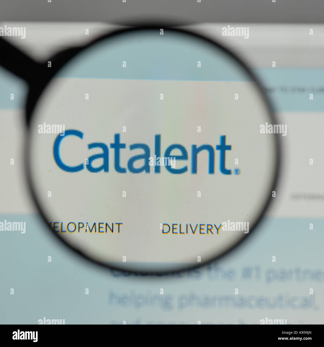 Milan, Italy - August 10, 2017: Catalent logo on the website homepage Stock Photo - Alamy