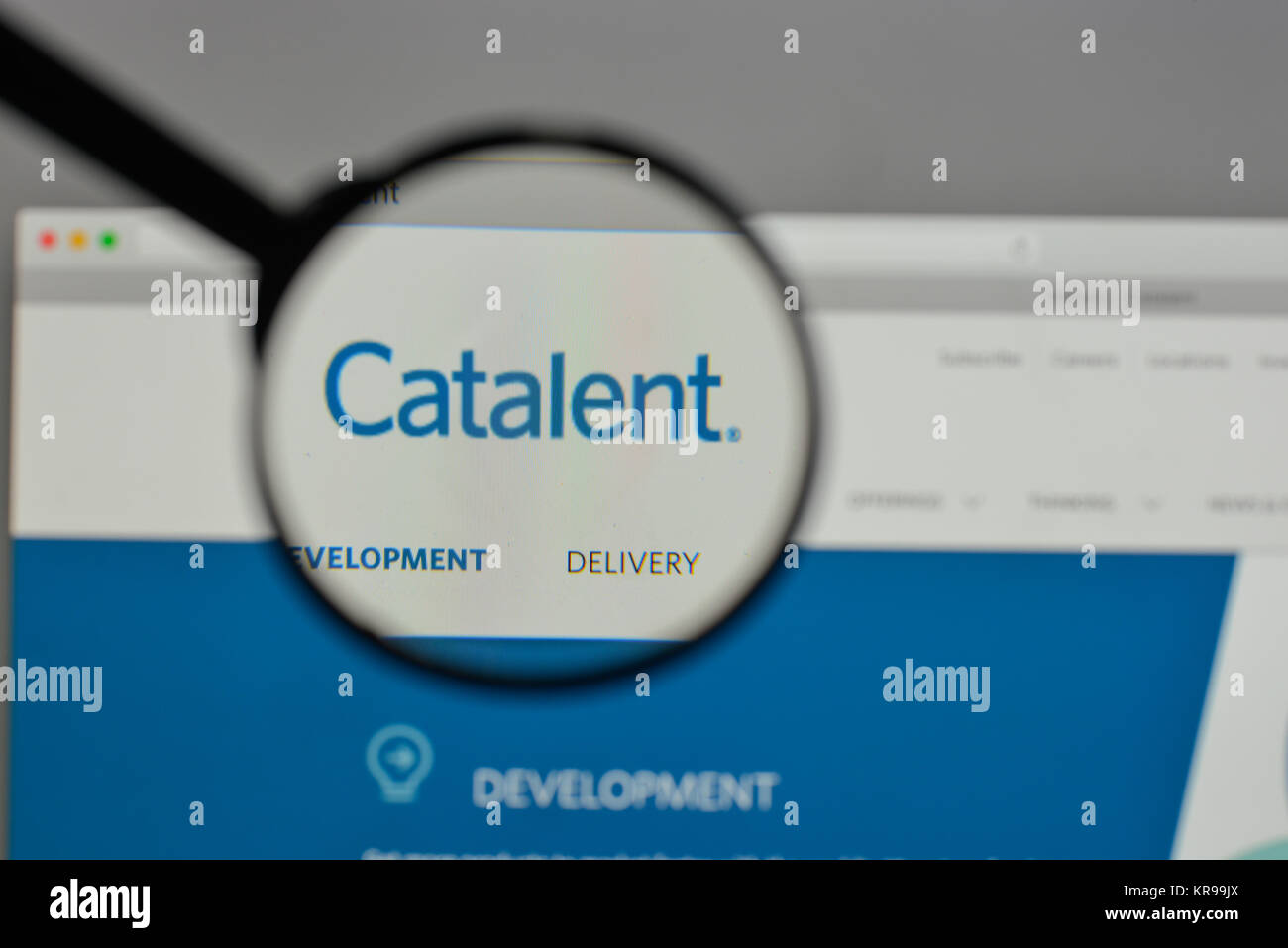 Milan, Italy - August 10, 2017: Catalent logo on the website homepage Stock Photo - Alamy