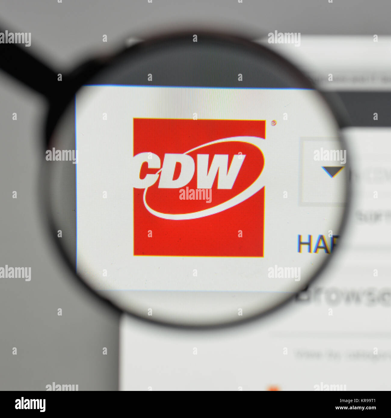 Milan, Italy - August 10, 2017: CDW logo on the website homepage Stock ...