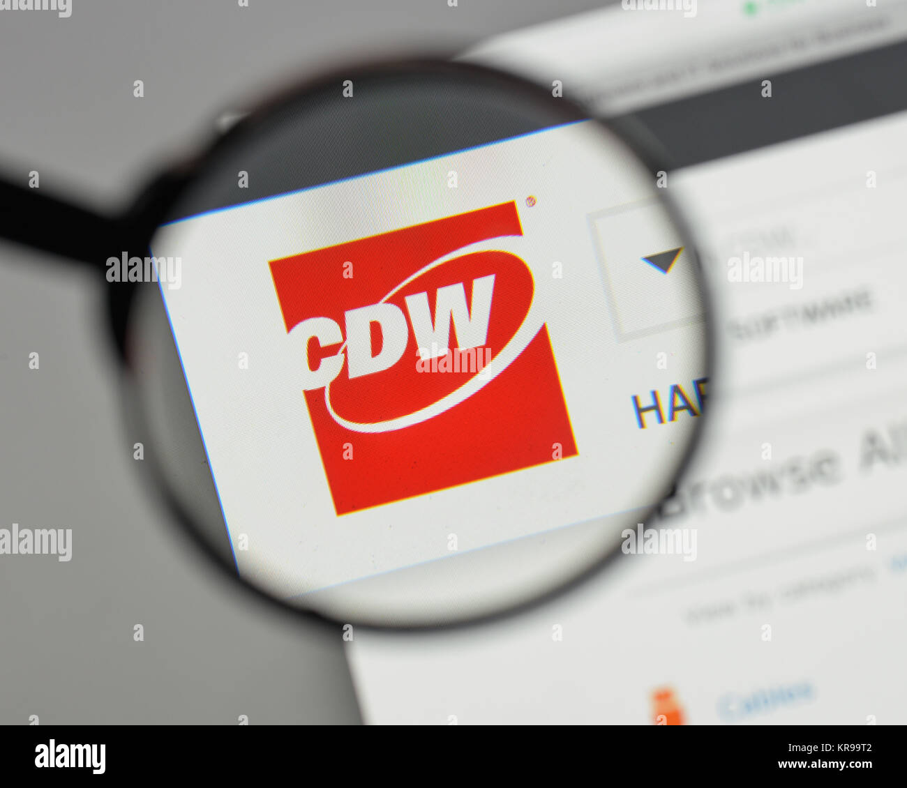 Milan, Italy - August 10, 2017: CDW logo on the website homepage Stock ...