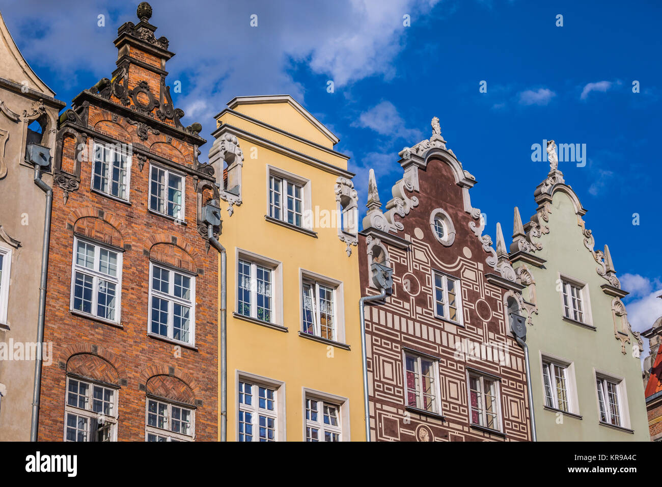 beautiful architecture of the old town of gdansk,poland Stock Photo - Alamy
