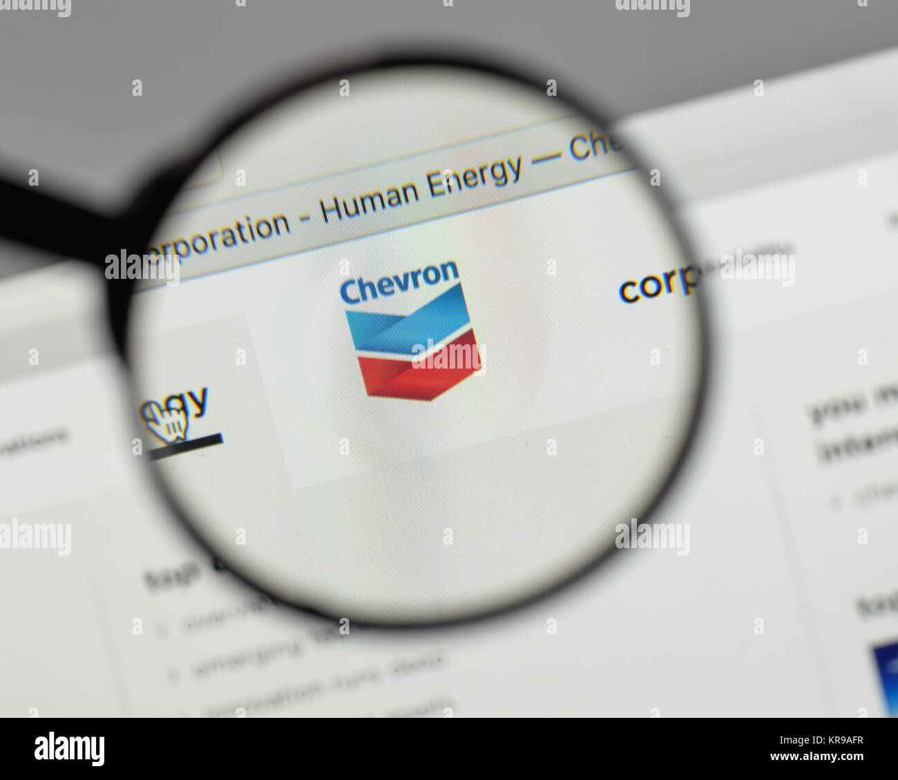 Chevron logo hi-res stock photography and images - Alamy