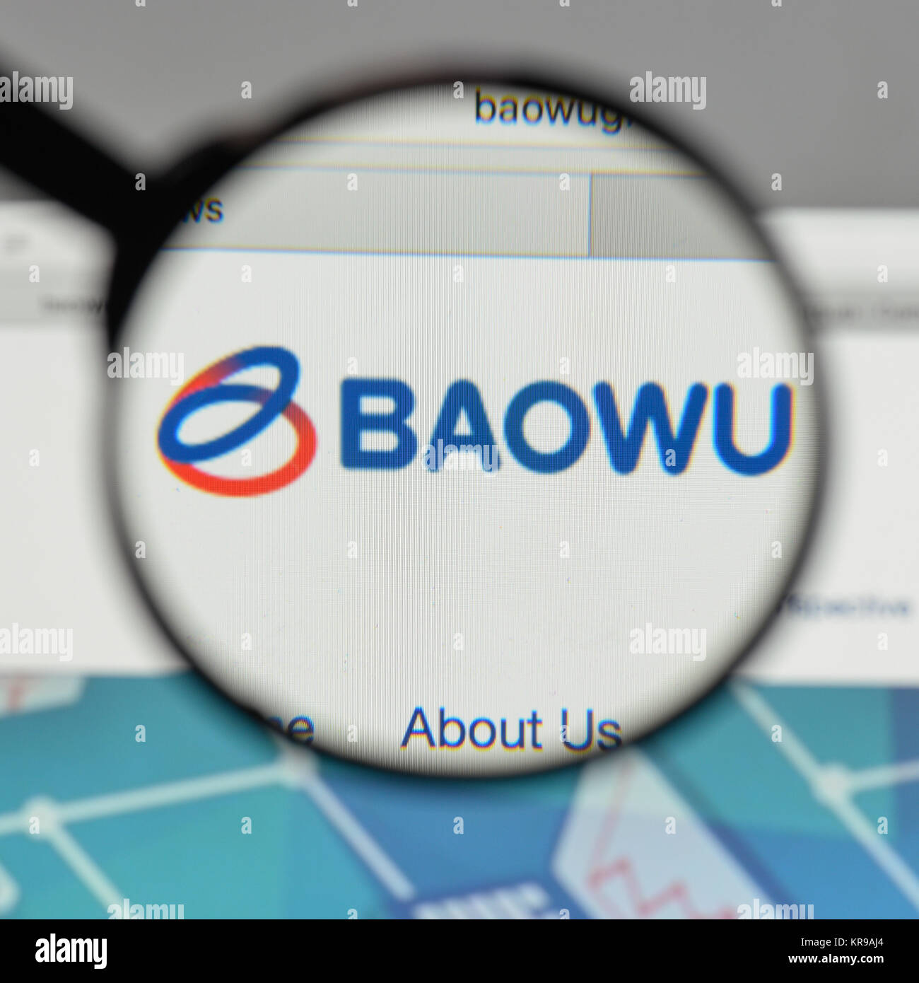 Milan, Italy - August 10, 2017: China Baowu Steel Group logo on the ...