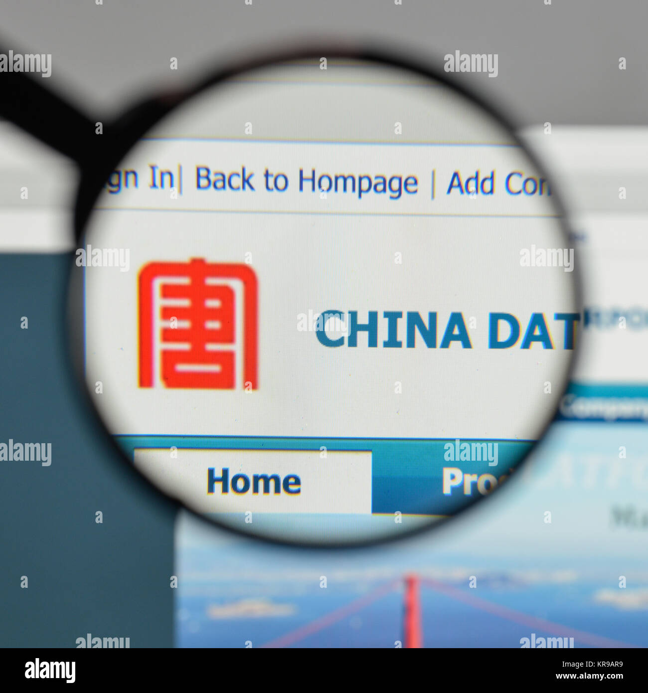 Milan, Italy - August 10, 2017: China Datang logo on the website ...