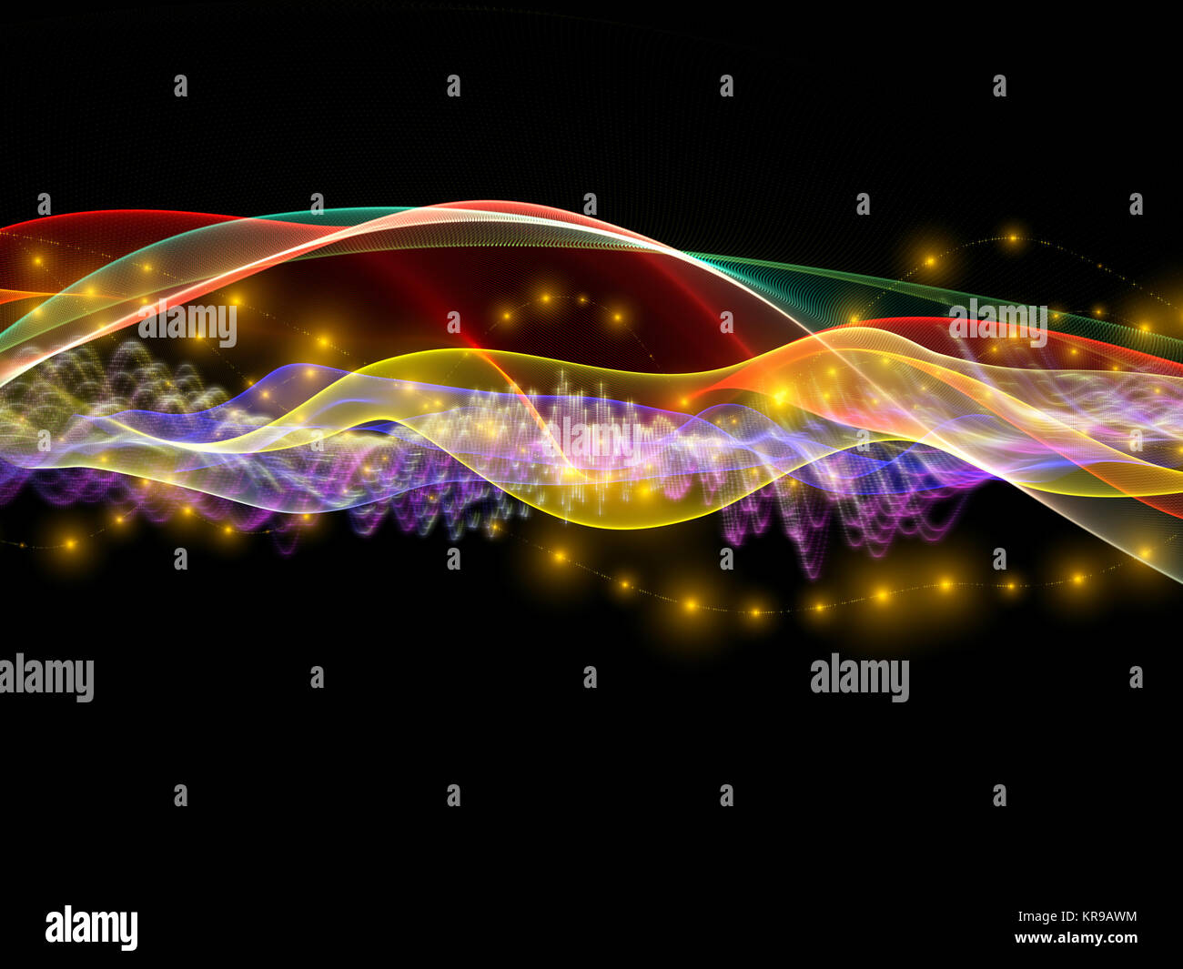 Virtualization of Wave Stock Photo - Alamy
