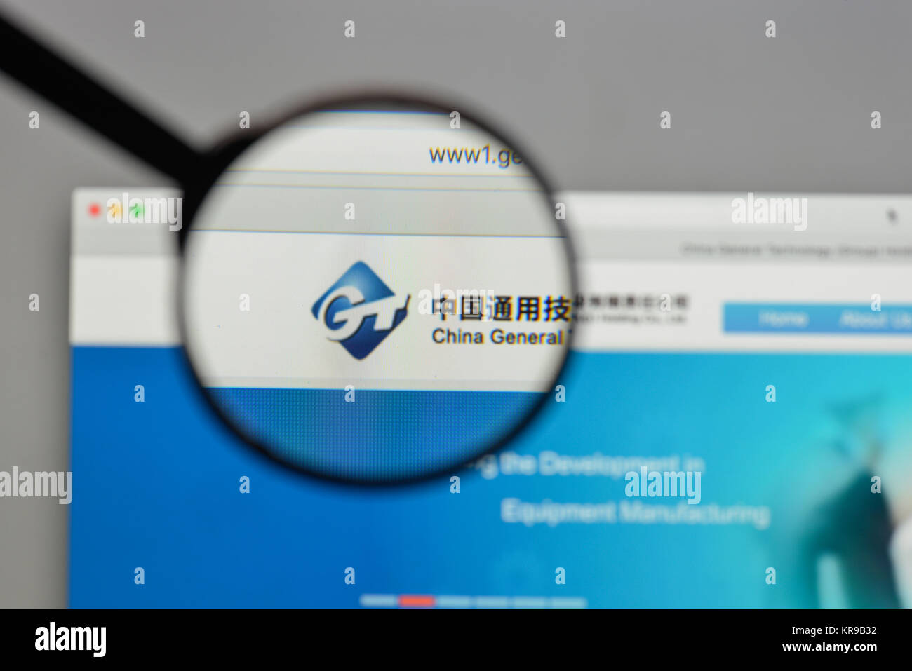 Milan, Italy - August 10, 2017: China General Technology logo on the ...