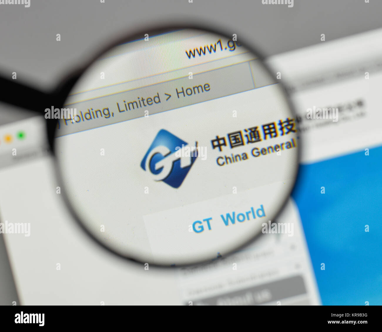 Milan, Italy - August 10, 2017: China General Technology logo on the ...