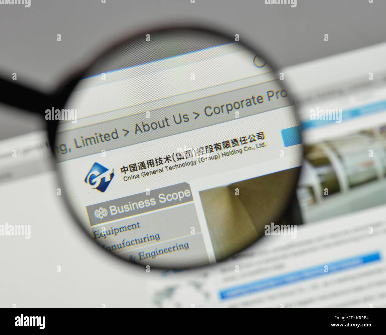 Milan, Italy - August 10, 2017: China General Technology logo on the ...