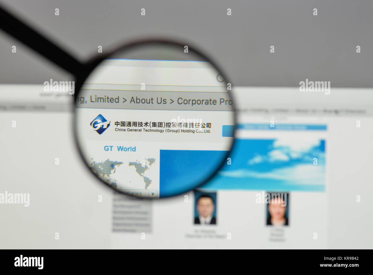 Milan, Italy - August 10, 2017: China General Technology logo on the ...