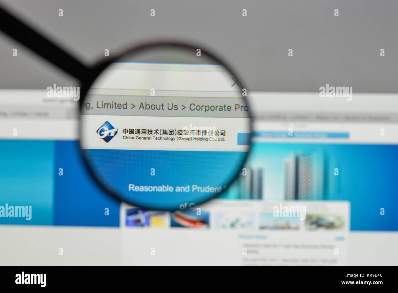 Milan, Italy - August 10, 2017: China General Technology logo on the ...