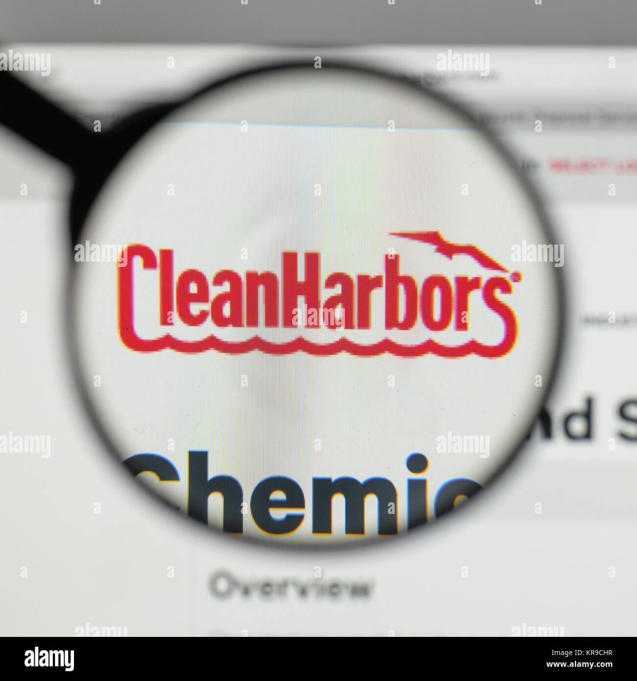 Milan, Italy - August 10, 2017: Clean Harbors logo on the website ...