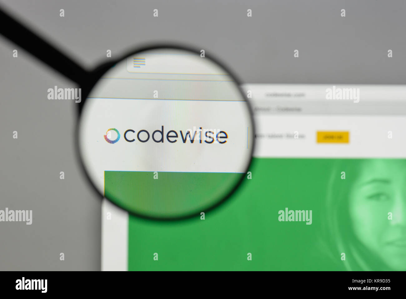 Milan, Italy - August 10, 2017: Codewise logo on the website homepage Stock Photo - Alamy