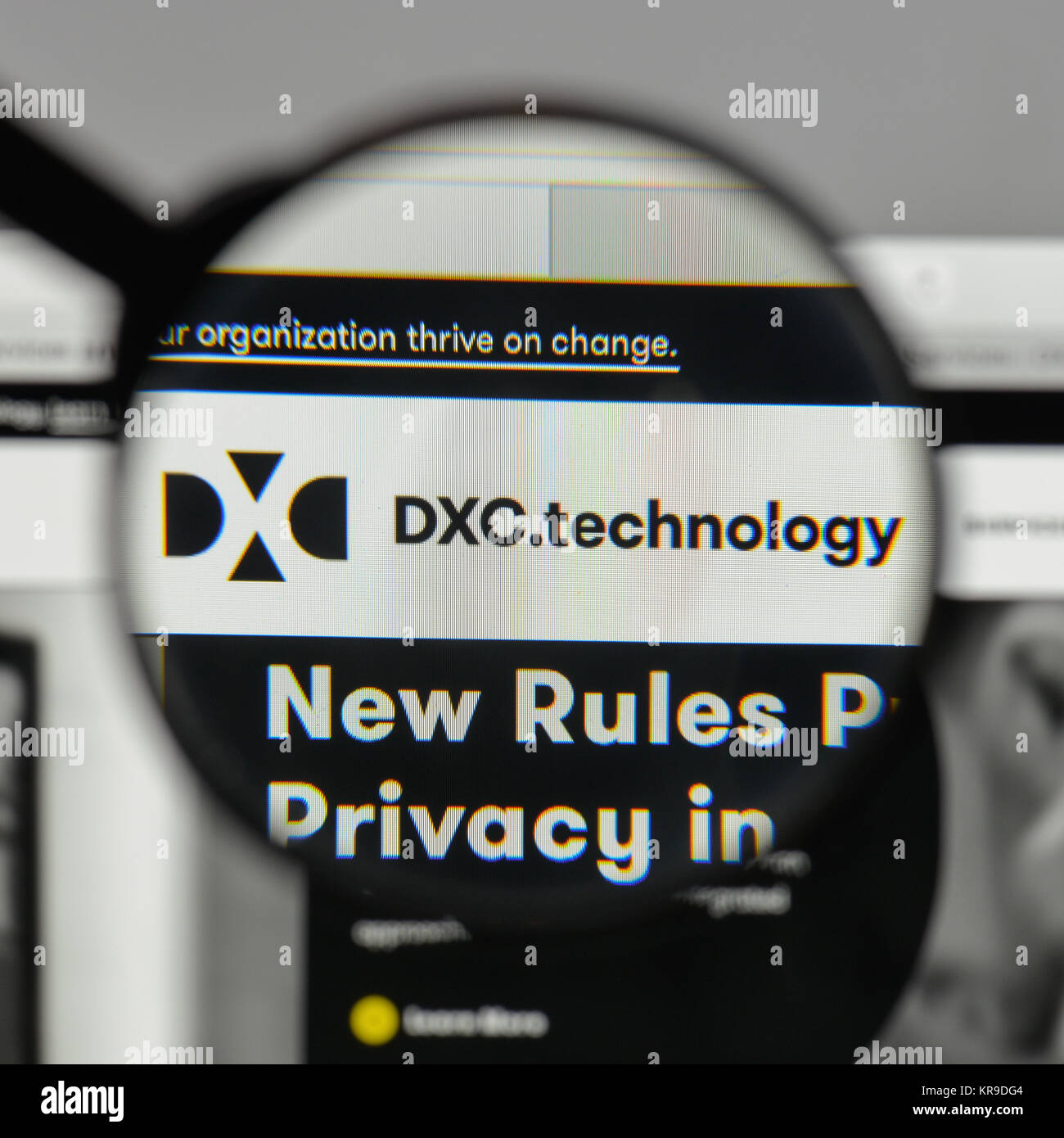 Milan, Italy - August 10, 2017: Computer Sciences, dxc logo on the ...