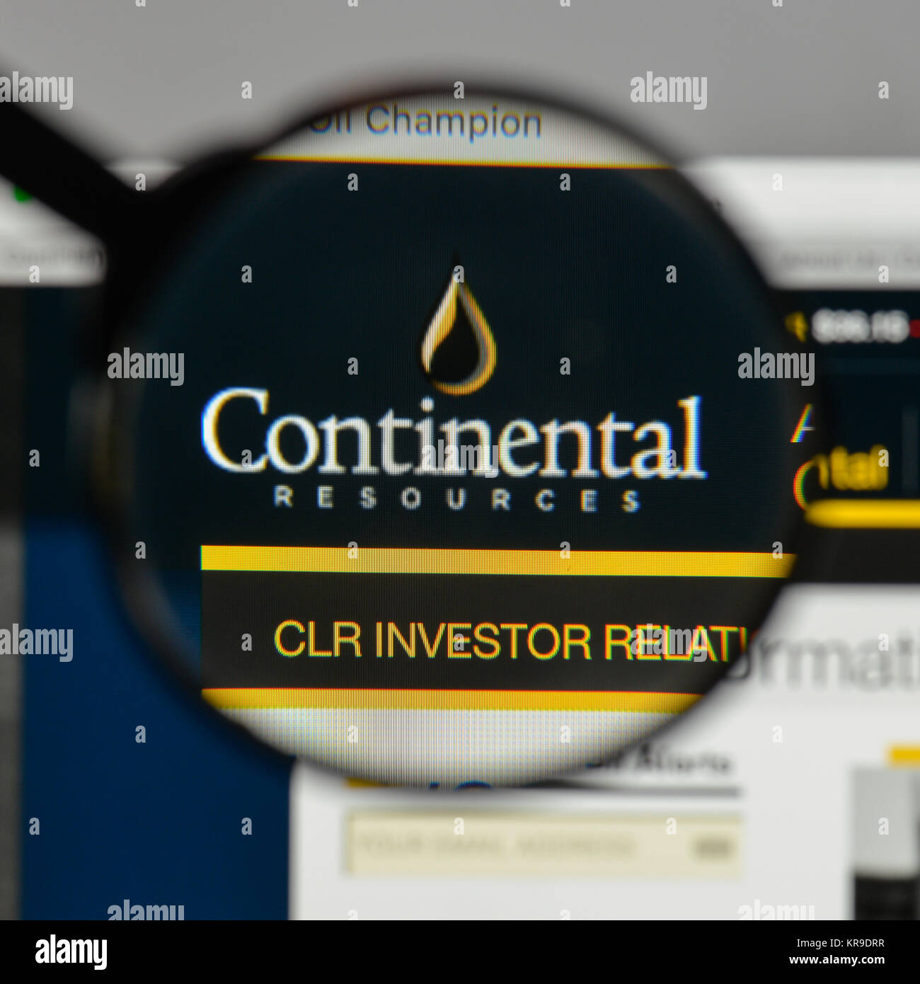 Milan, Italy - August 10, 2017: Continental Resources logo on the website homepage Stock Photo ...