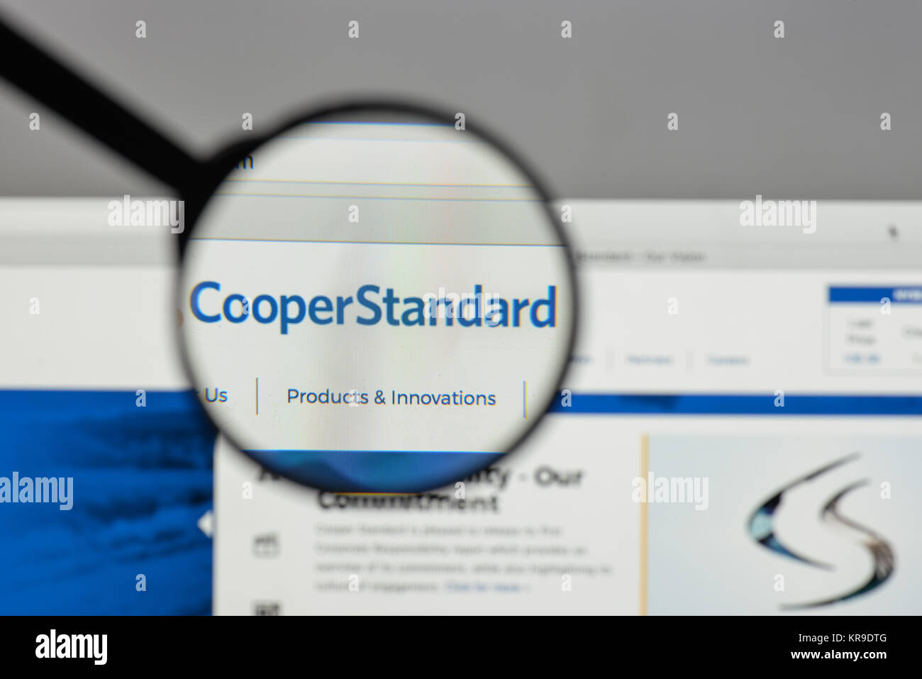 Milan, Italy - August 10, 2017: Cooper Standard Holdings logo on the ...