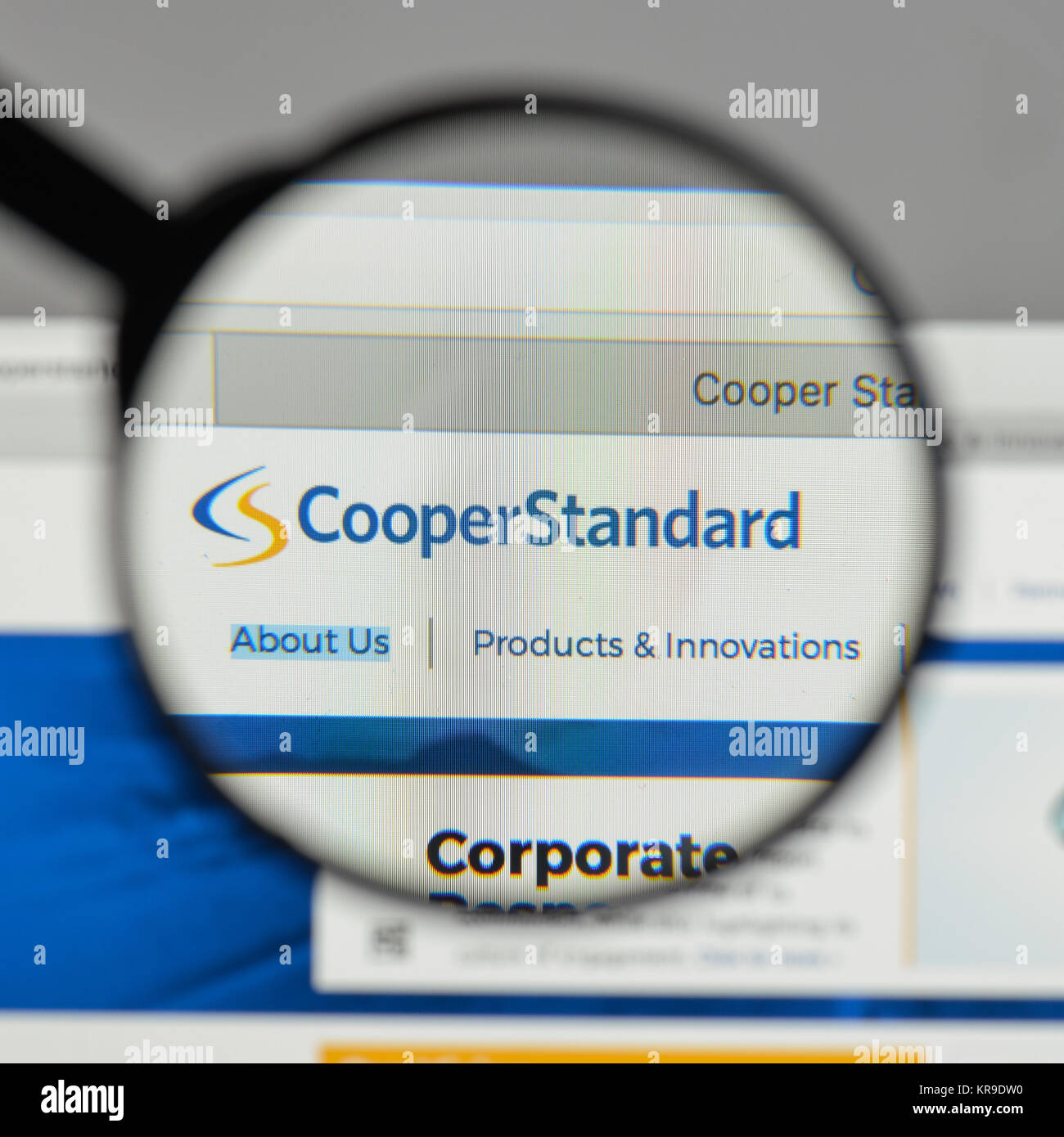 Milan, Italy - August 10, 2017: Cooper Standard Holdings logo on the ...
