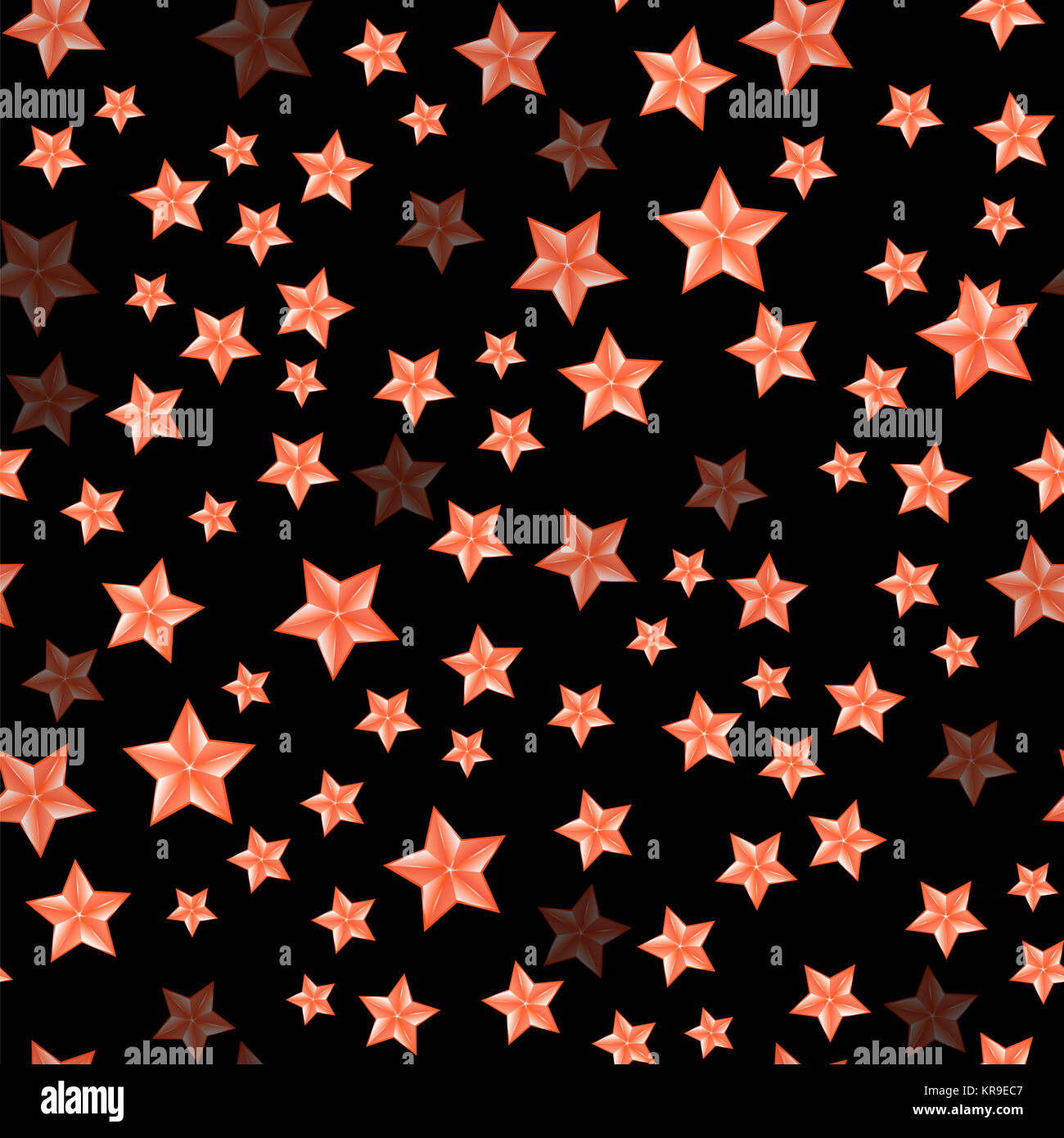 Set of Red Stars. Seamless Starry Pattern Stock Photo - Alamy