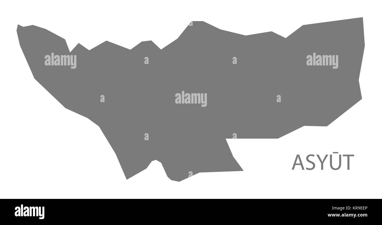 Asyut Egypt Map grey Stock Photo - Alamy