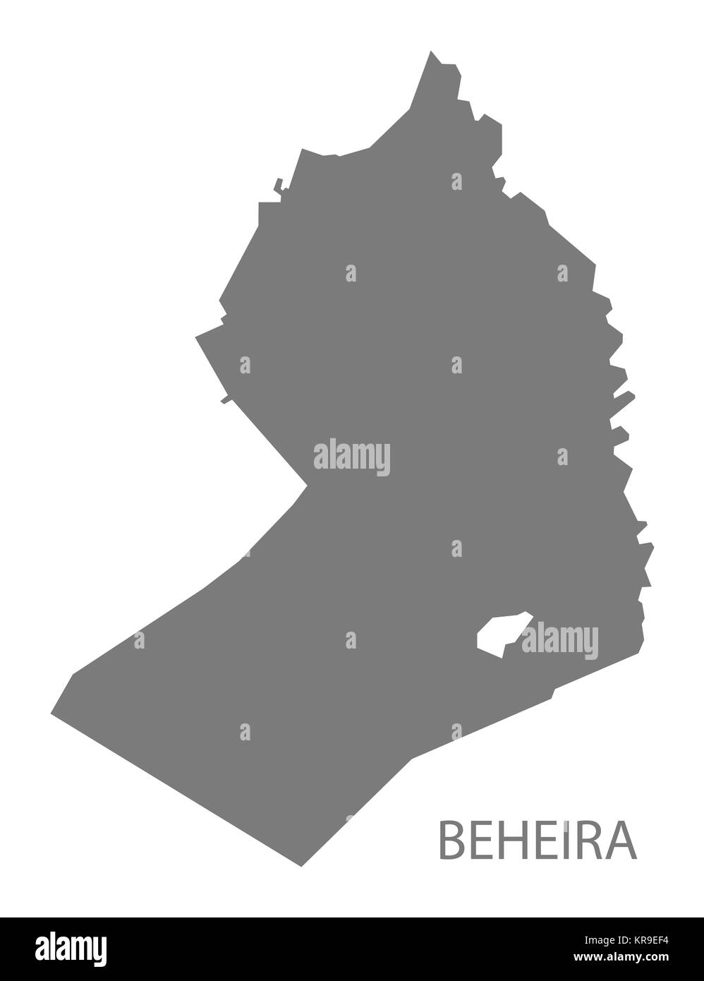 Beheira Egypt Map grey Stock Photo - Alamy