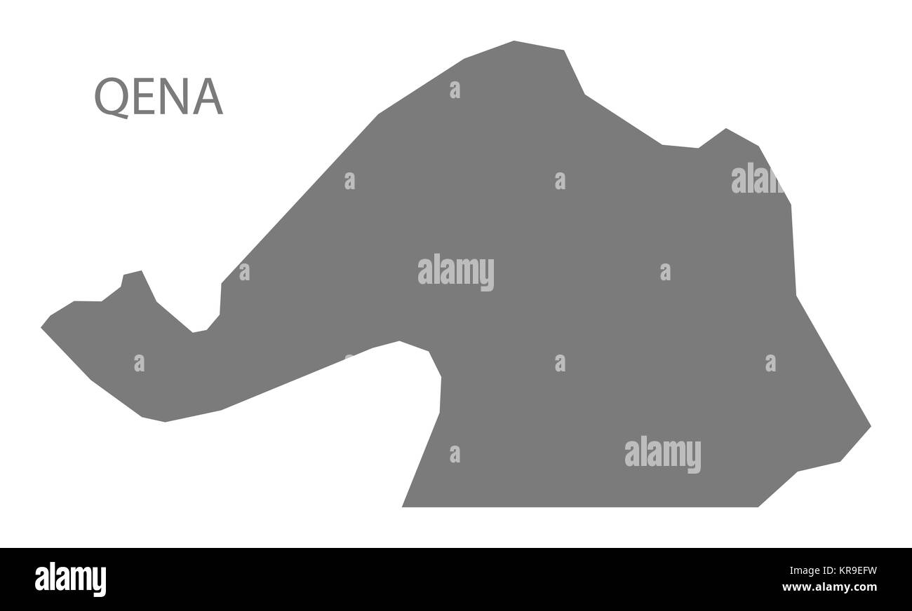 Qena Egypt Map grey Stock Photo - Alamy