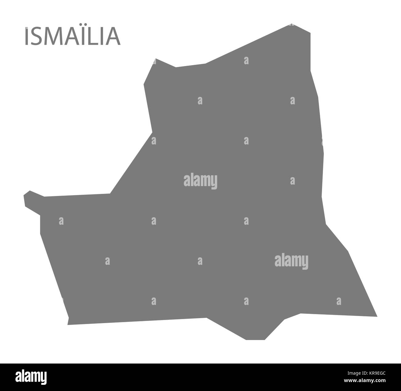 Ismailia Egypt Map grey Stock Photo - Alamy