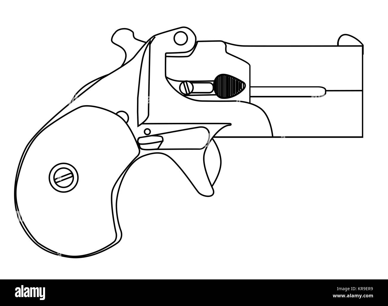 Double pistol Cut Out Stock Images & Pictures - Alamy