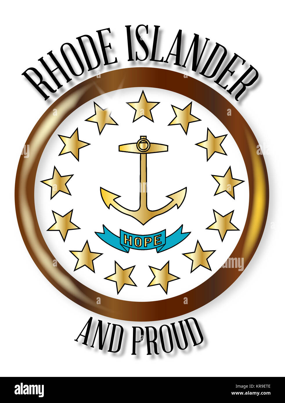 Rhode islander flag hi-res stock photography and images - Alamy