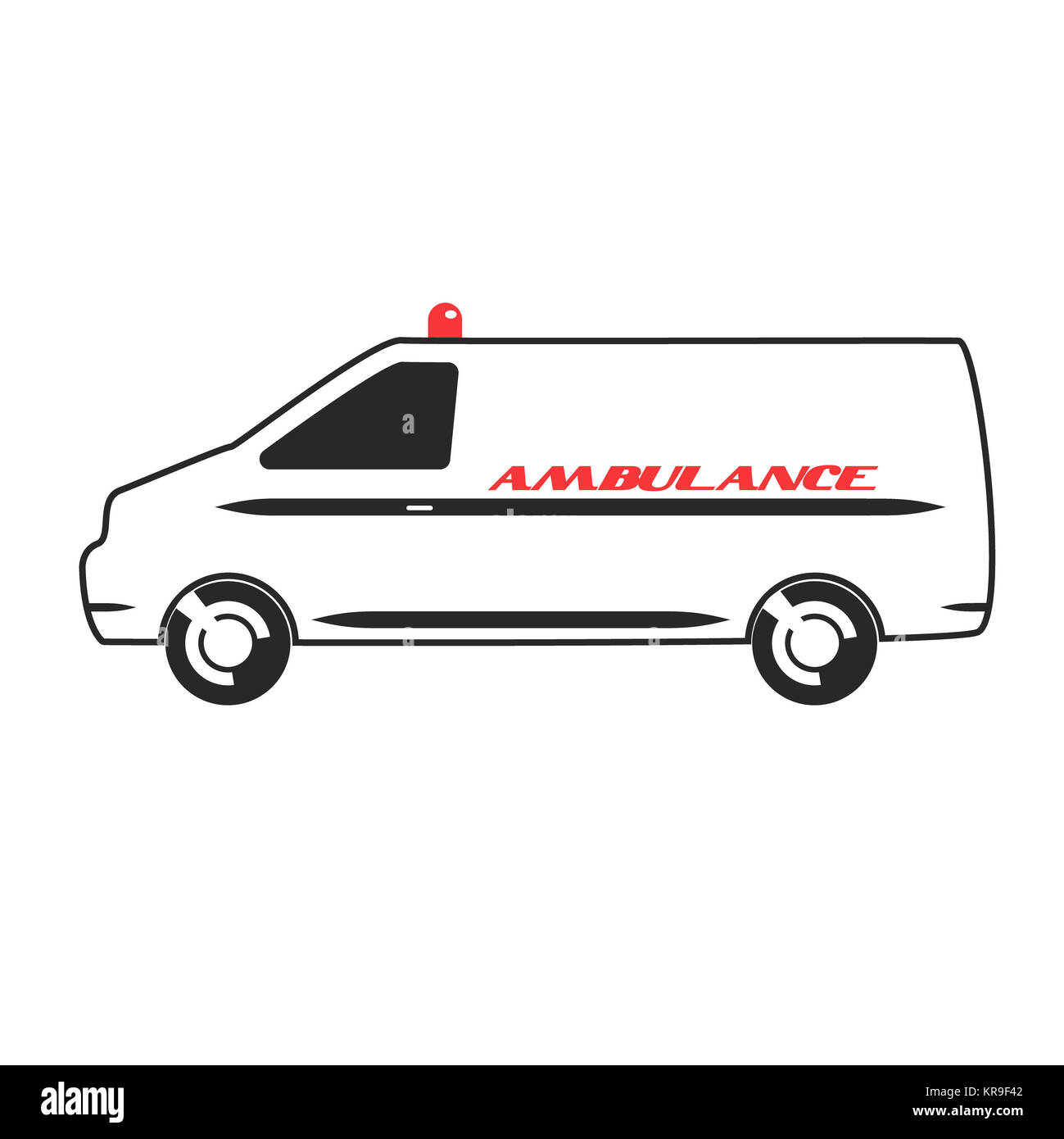 Ambulance car flat style Cut Out Stock Images & Pictures - Alamy