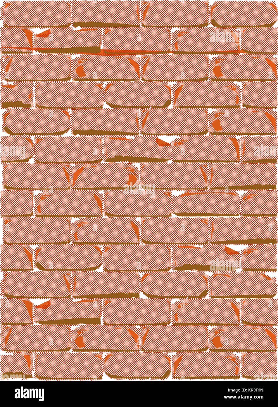 Halftone brick wall hi-res stock photography and images - Alamy