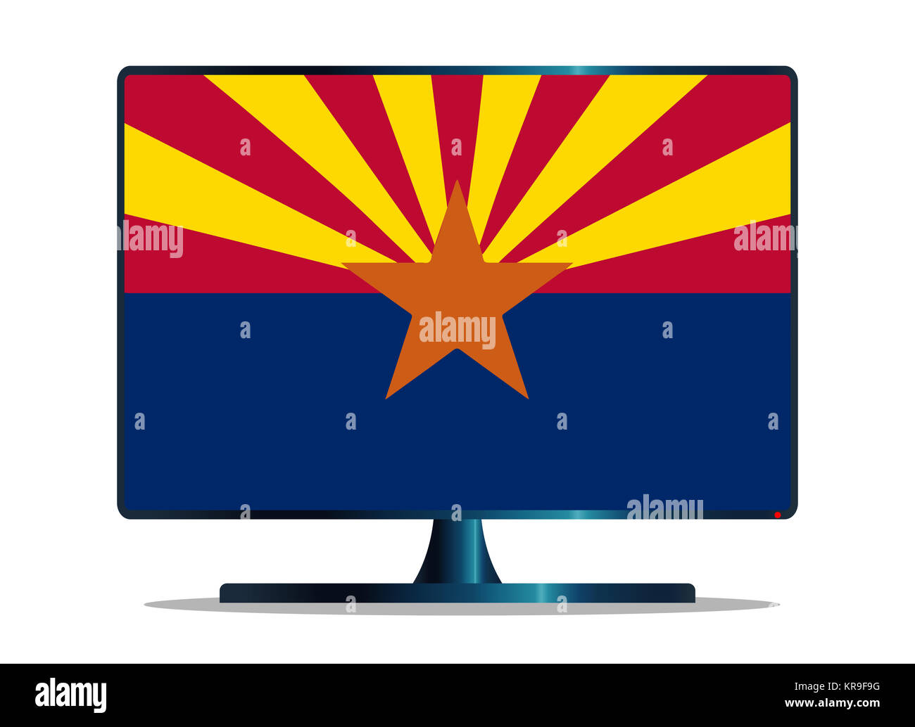 Arizona Flag TV Stock Photo - Alamy