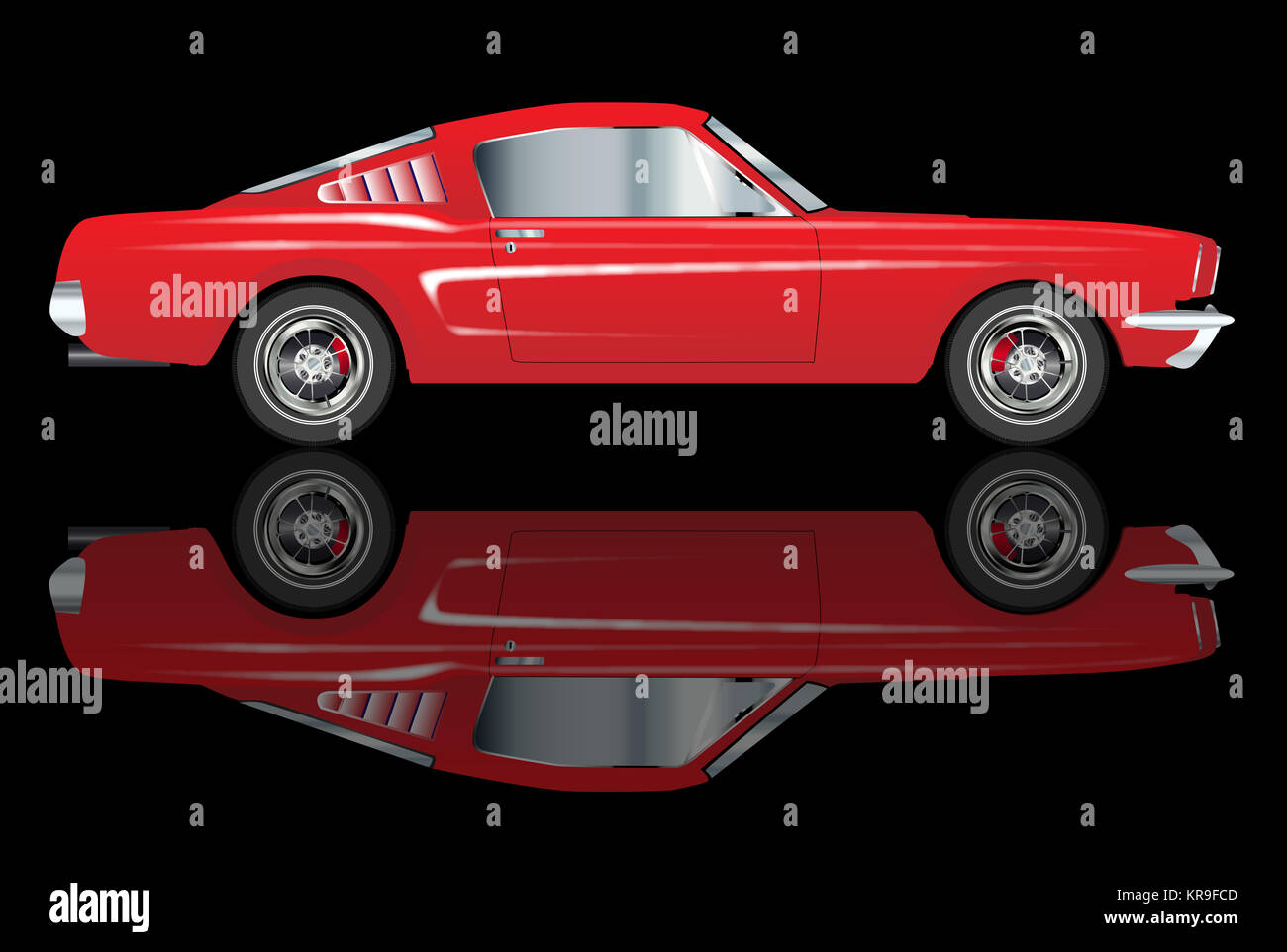 Very Fast Red Car Stock Photo - Alamy