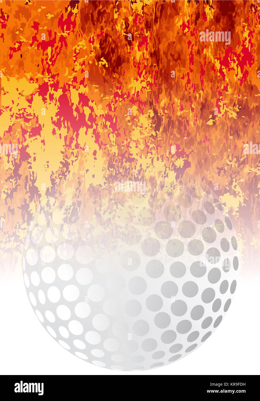Burning golf ball hi-res stock photography and images - Alamy