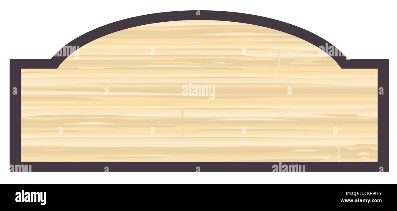 Blank Wooden Store Sign Stock Photo - Alamy