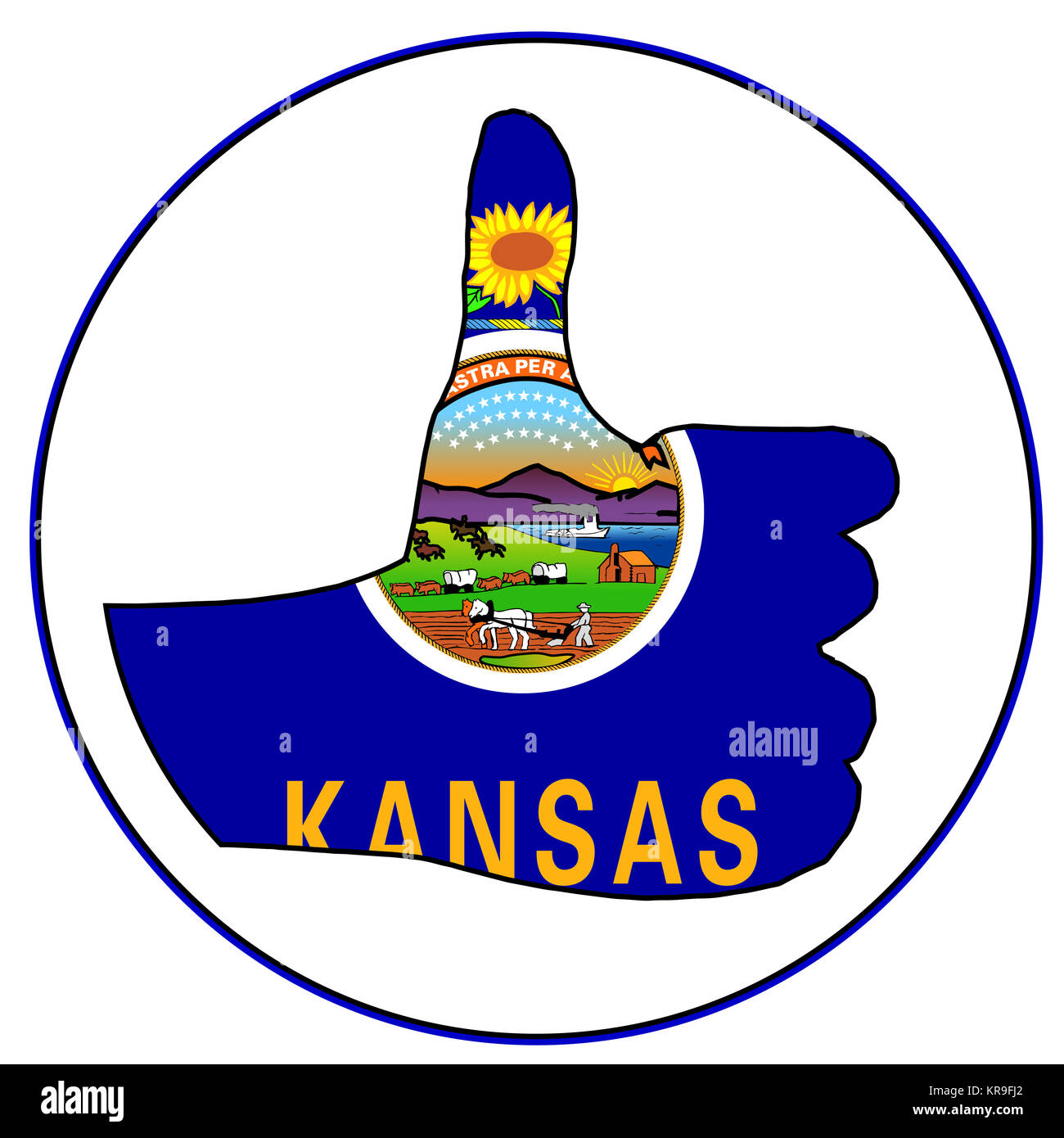 Thumbs Up Kansas Stock Photo - Alamy