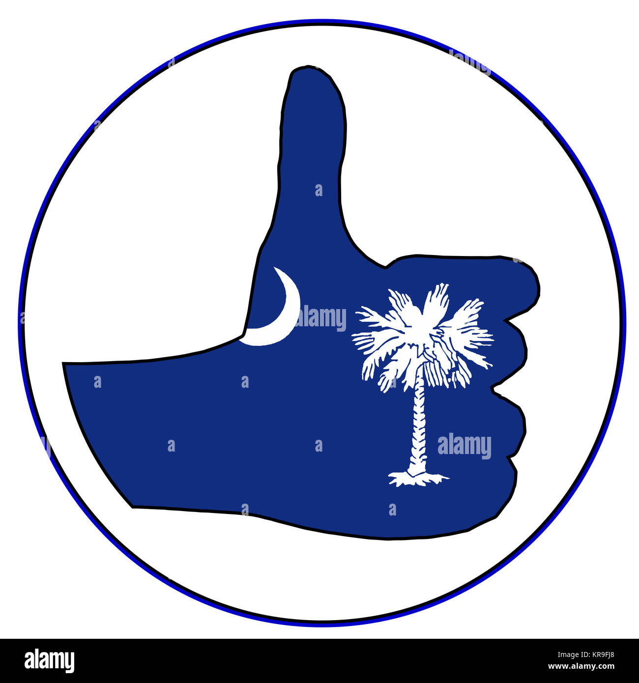 Thumbs Up South Carolina Stock Photo - Alamy